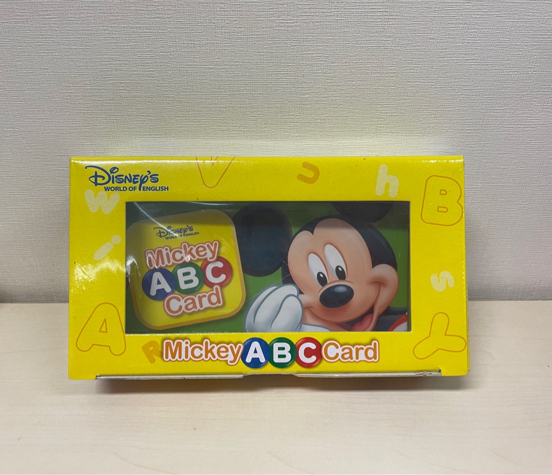 [全新] Disney Mickey Talk Along Cards 幼兒益智英文認字咭 ABC Flash Cards, 興趣及遊戲 ...