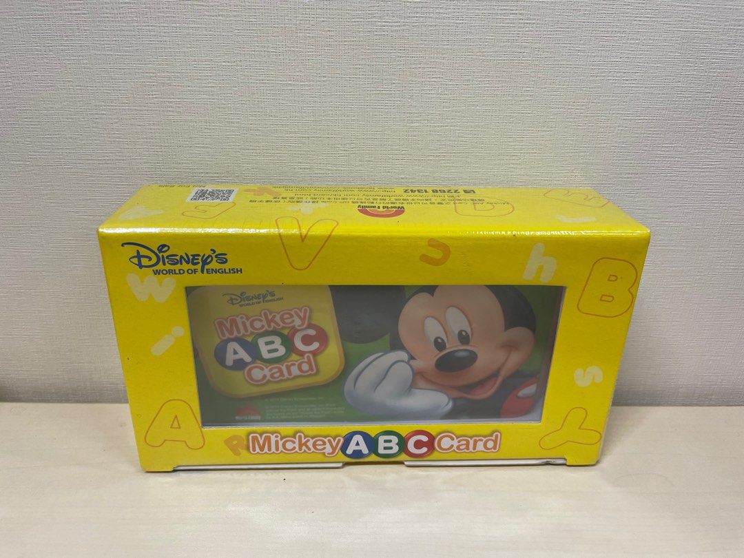 [全新] Disney Mickey Talk Along Cards 幼兒益智英文認字咭 ABC Flash Cards, 興趣及遊戲 ...