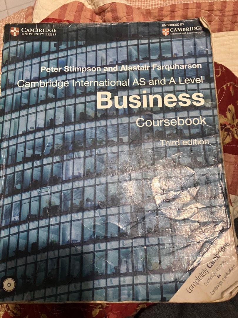 A level Business Textbook (Cambridge International AS and A Level)/JC ...
