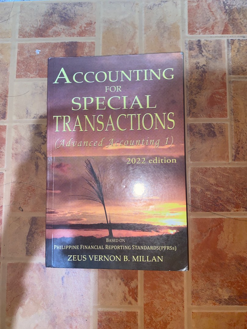 Accounting for Special Transactions MILLAN, Hobbies & Toys, Books ...