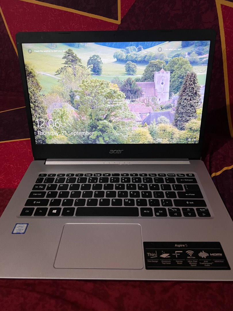 Acer aspire 5 Intel Core i3-7020U CPU 2.30GHz 4gb RAM 1tera hdd ...