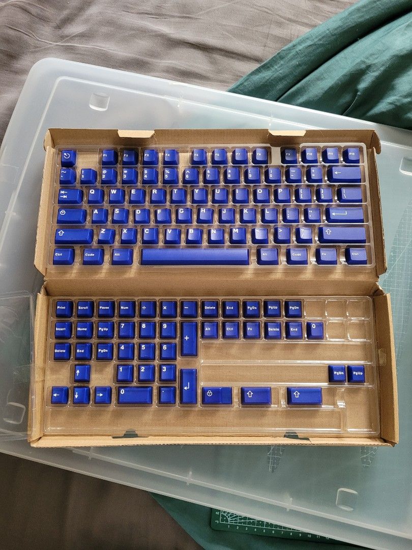 Aifei Klein Blue ABS Keycaps for Custom Mechanical Keyboard, Computers ...