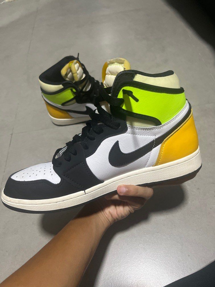 Air jordan 1 volt gold, Men's Fashion, Footwear, Sneakers on Carousell