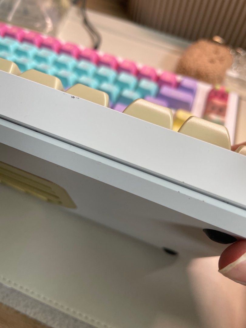 Alpine65 E-white custom mechanical keyboard, Computers & Tech, Parts ...