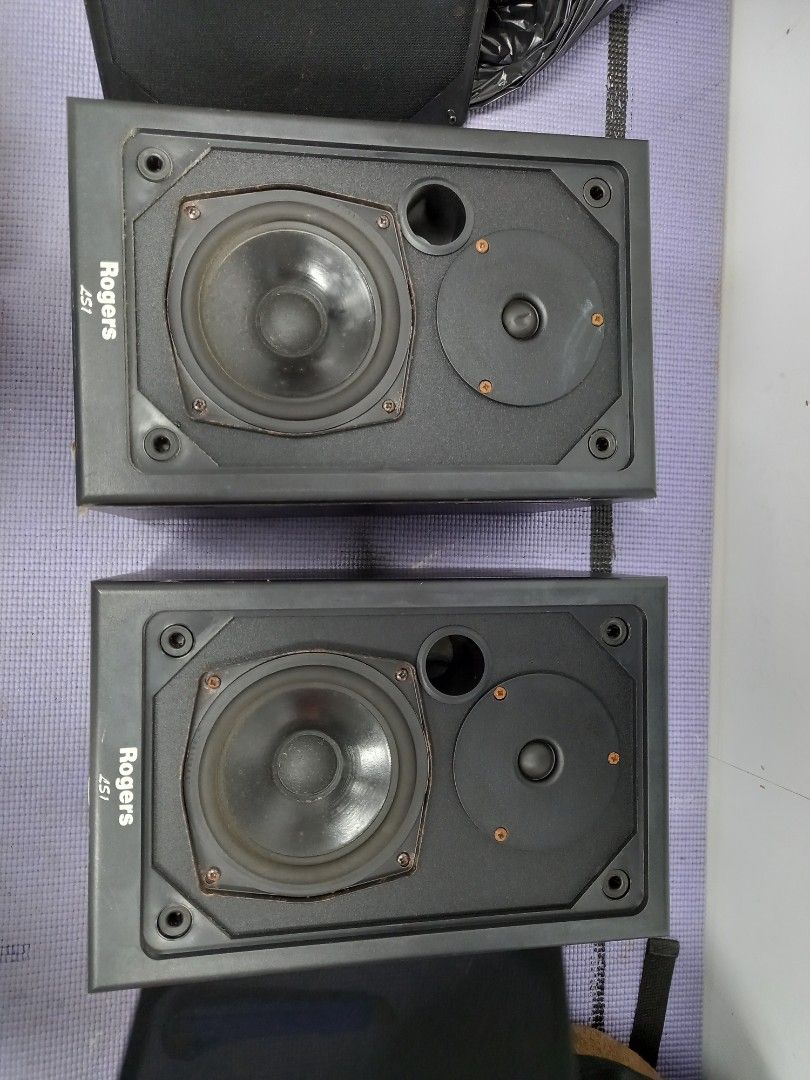 Amplifier and Rogers LS1 speakers, 音響器材, Soundbar、揚聲器、藍牙喇叭、耳擴 - Carousell