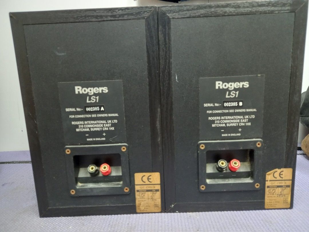Amplifier and Rogers LS1 speakers, 音響器材, Soundbar、揚聲器、藍牙喇叭、耳擴 - Carousell