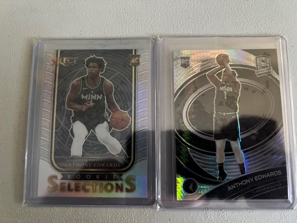 ANTHONY EDWARDS RC/rookie NBA cards, Hobbies & Toys, Memorabilia ...