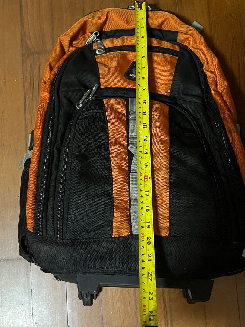 Aoking High Quality Waterproof Travel Trolley Backpack Luggage Wheeled ...