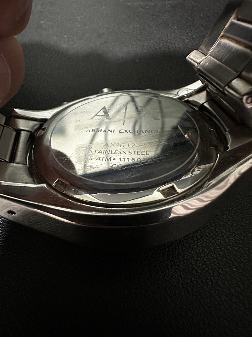 Armani exchange AX1612 SS watch, Men's Fashion, Watches & Accessories ...