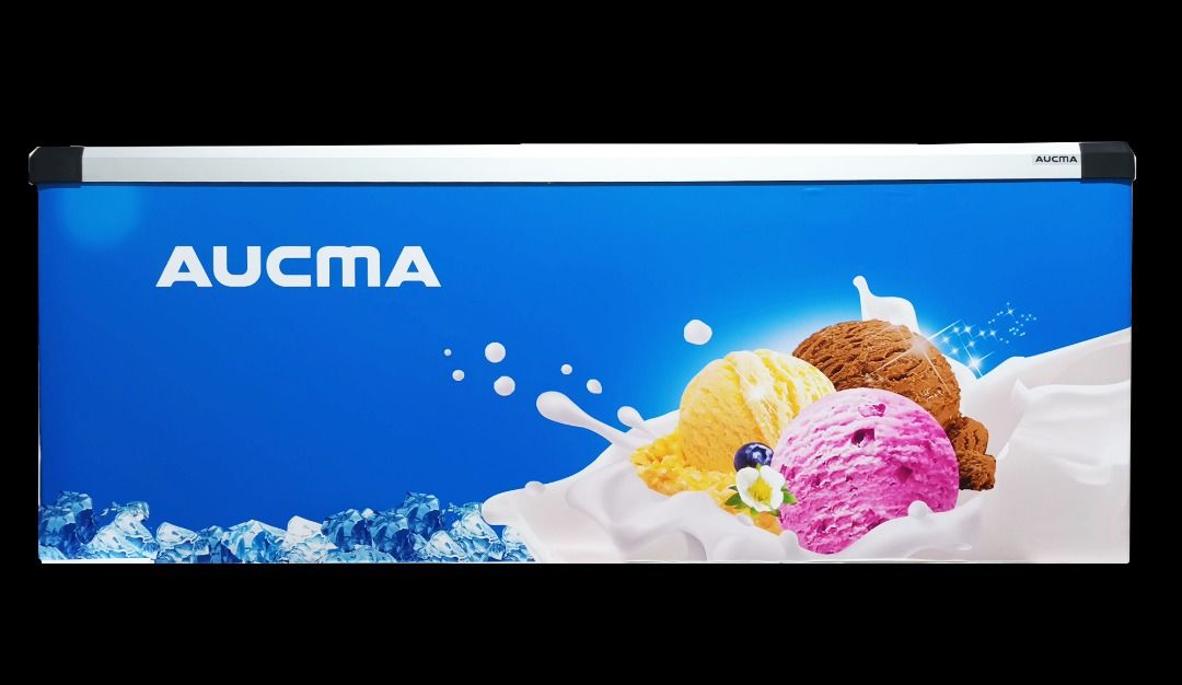 Aucma Commercial Chest Freezer Sliding Glass Door SD-665 Poultry ...