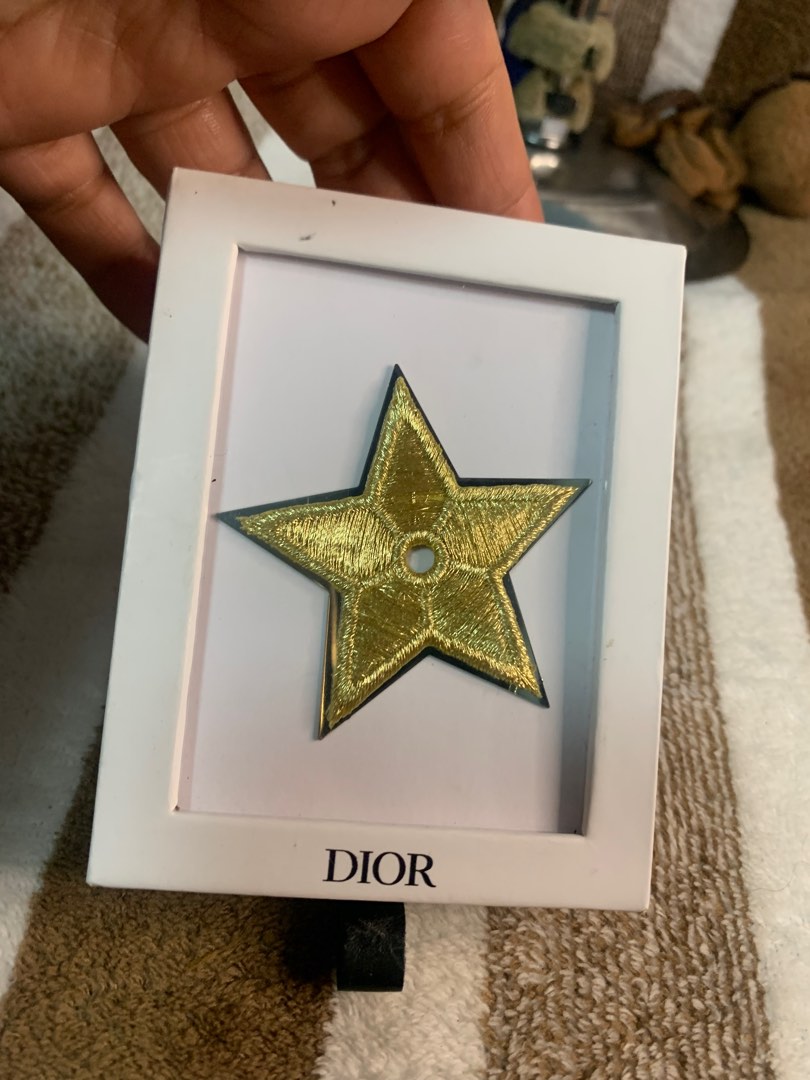 Auth dior star pin badge, Luxury, Accessories on Carousell