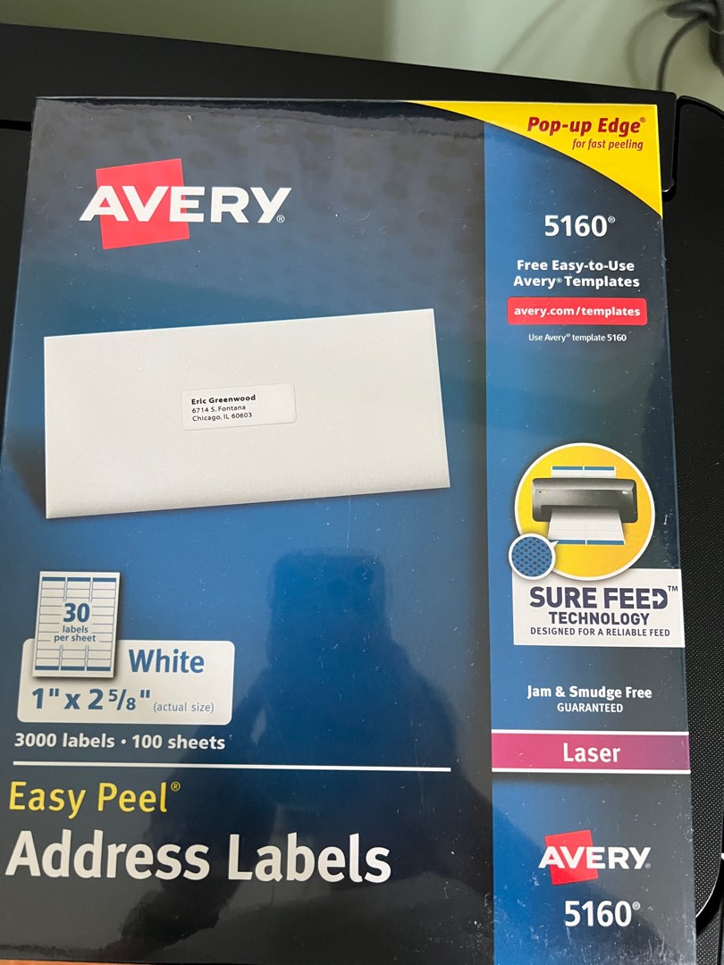 Avery Label Stickers, Computers & Tech, Printers, Scanners & Copiers on Carousell