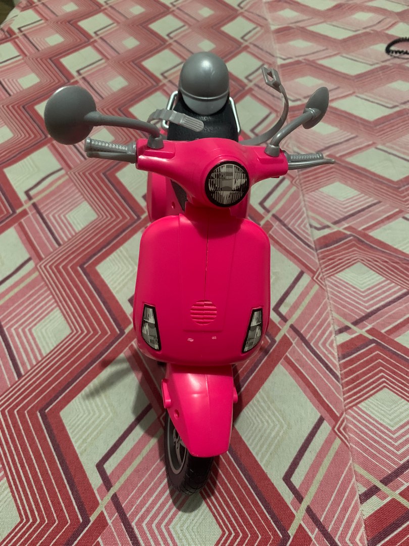 Barbie motorcycle with helmet, Hobbies & Toys, Toys & Games on Carousell