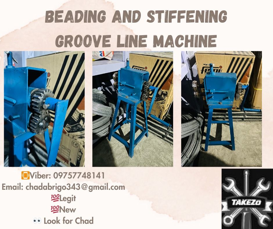 BEADING AND STIFFENING GROOVE LINE MACHINE, Commercial & Industrial ...