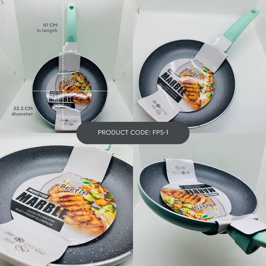 Beefit Marble Induction Frying Pan, Furniture & Home Living ...