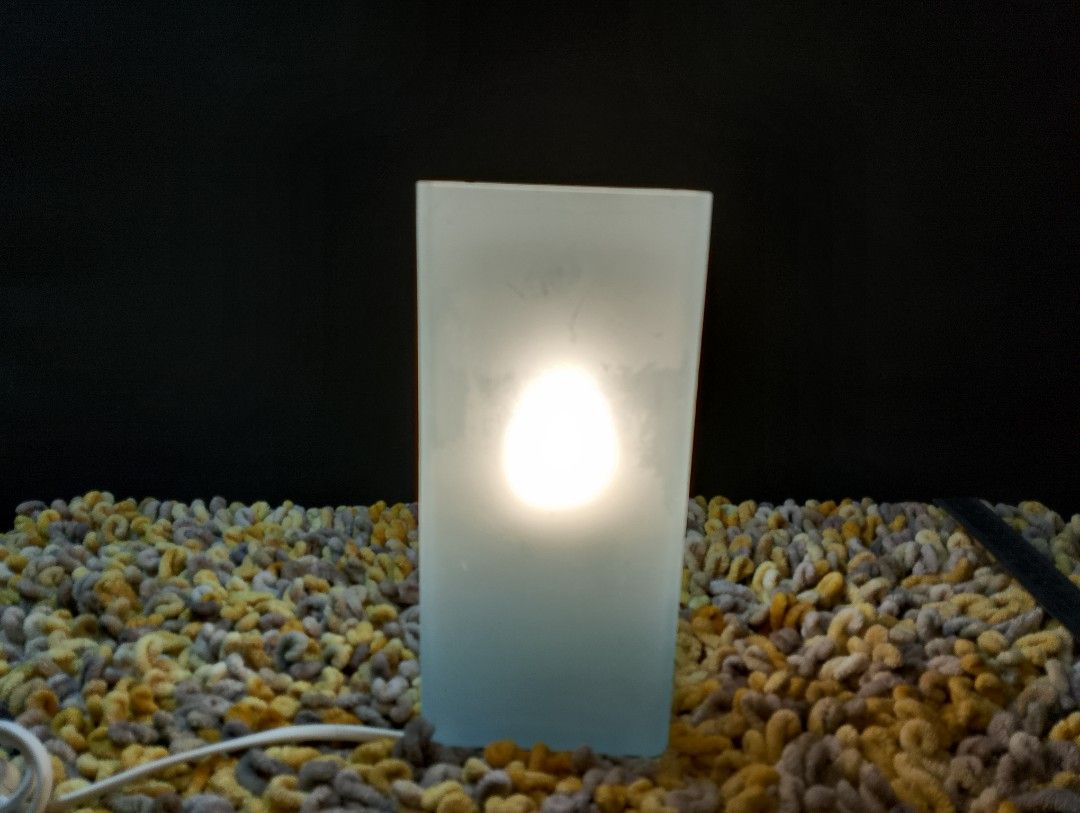 Blue Frosted Glass Dim Lampshade 220V, Furniture & Home Living ...