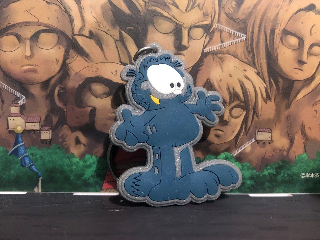 Blue Garfield Keychain, Hobbies & Toys, Toys & Games on Carousell