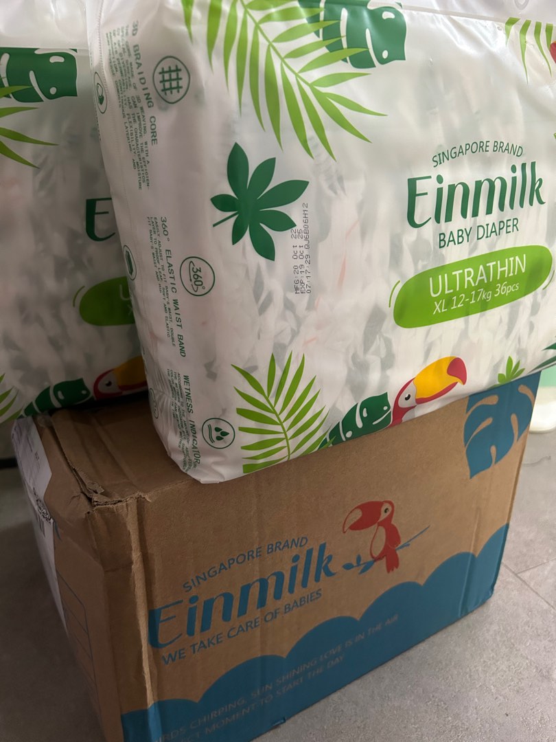 Brand new 72 pc Einmilk XL Tape Diaper, Babies & Kids, Bathing ...