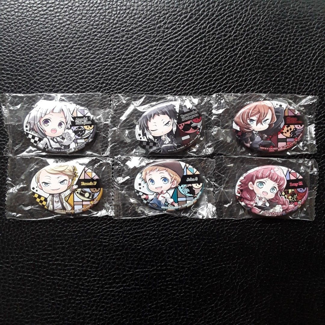 BSD Bungo Stray Dogs Deformed can badge (Atsushi, Akutagawa, Chuuya ...