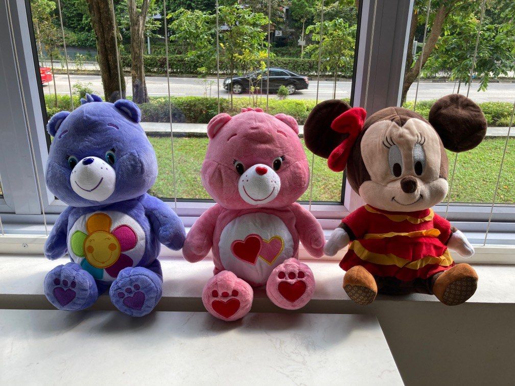 3 Care Bears & Minnie Mouse Soft Toys, Hobbies & Toys, Toys & Games on ...