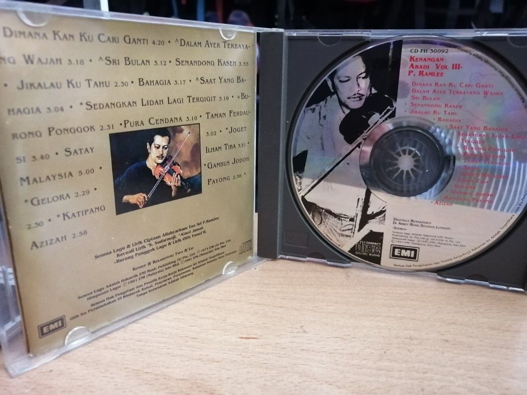 (CD Malay Song) Siri Kenangan Abadi Vol III-Tan Sri P. Ramlee A. M. N Year 1991, Hobbies & Toys ...