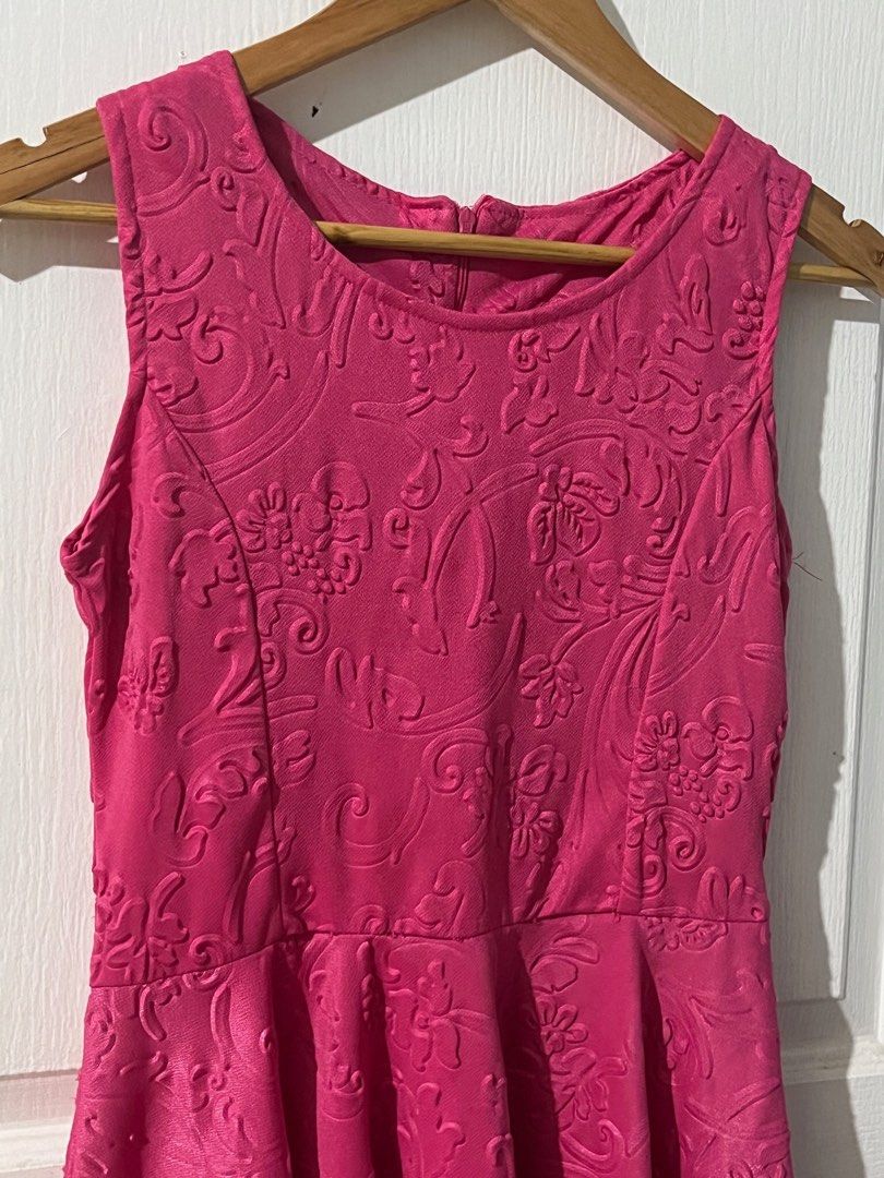 Classy Detailed Barbie Pink Mini Dress, Women's Fashion, Dresses & Sets ...