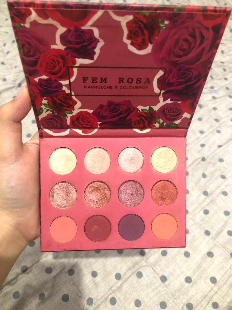 colourpop FEM ROSA eyeshadow palette, Kesehatan & Kecantikan, Rias ...