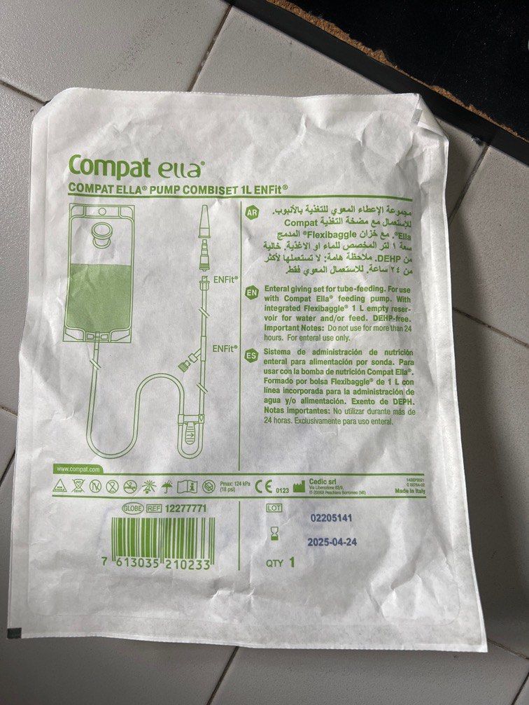 Compat Ella Pump Combiset 1L, Health & Nutrition, Medical Supplies ...