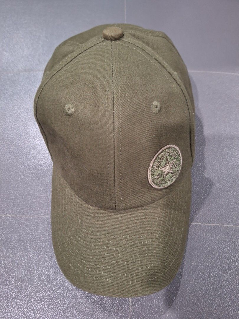 Converse - Green Army, Fesyen Pria, Aksesoris, Topi di Carousell