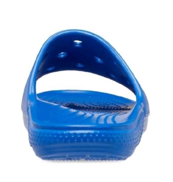 Crocs Classic Slide in Blue Bolt M5W7, Men's Fashion, Footwear ...