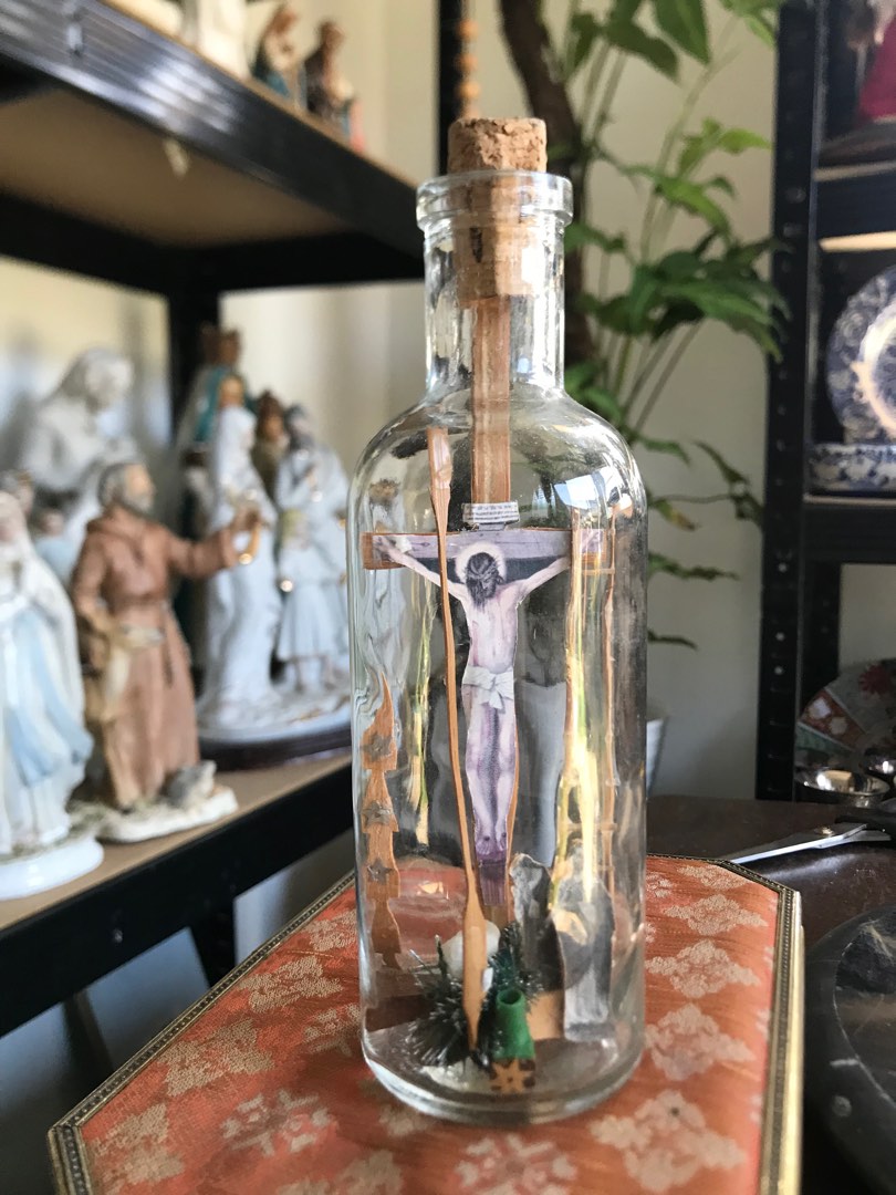 Crucifix in bottle, Hobbies & Toys, Memorabilia & Collectibles ...