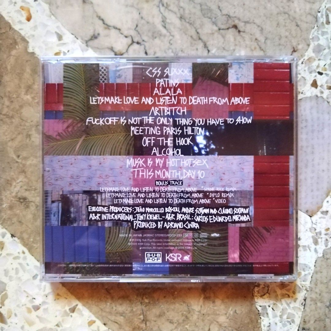 CSS - Cansei De Ser Sexy CD Album, Hobbies & Toys, Music & Media, CDs ...