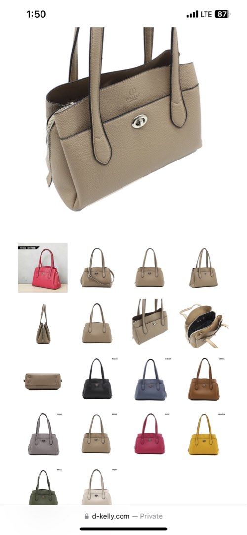 D Kelly Bag, Women's Fashion, Bags & Wallets, Shoulder Bags on Carousell