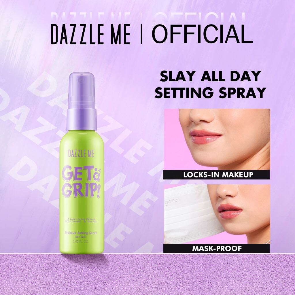 DAZZLE ME - Get a Grip! Makeup Setting Spray - Facial Mist Setting ...