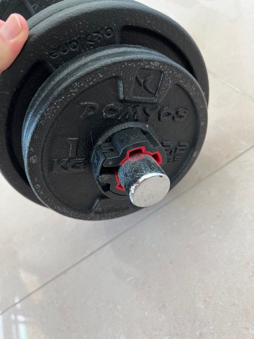 Decathlon adjustable dumbbell, Sports Equipment, Exercise & Fitness ...