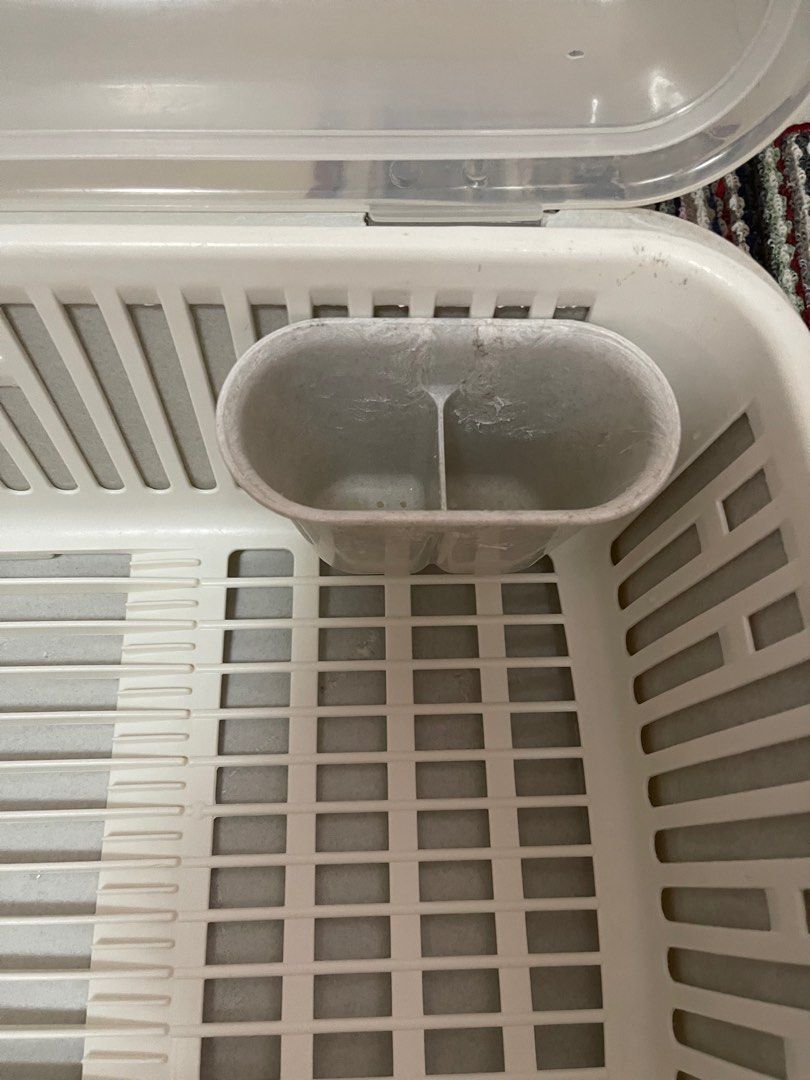 DISH DRAINER WITH LID, Furniture & Home Living, Kitchenware & Tableware ...