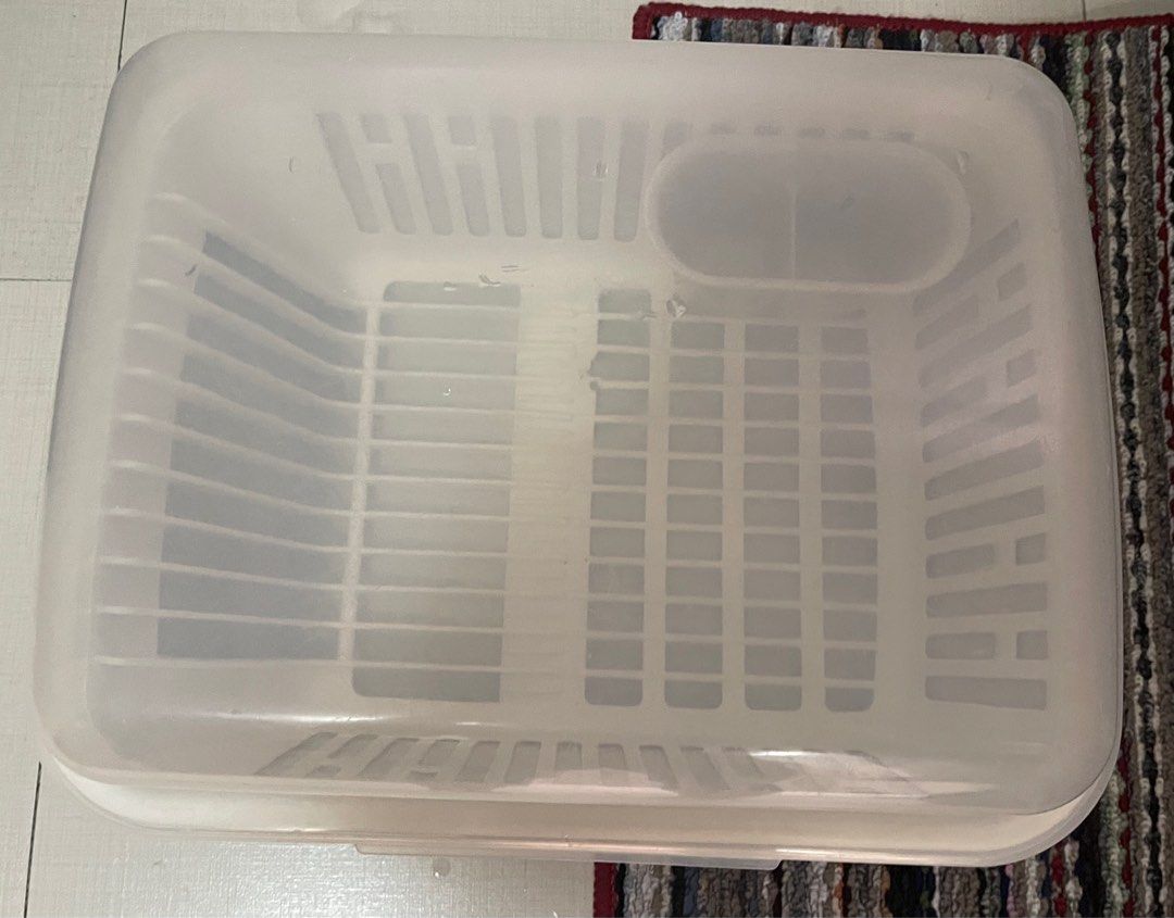 DISH DRAINER WITH LID, Furniture & Home Living, Kitchenware & Tableware ...