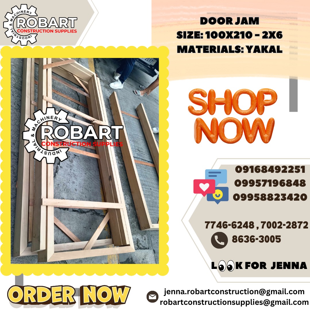 Door Jam Size: 100x210 - 2x6 Materials: Yakal, Commercial & Industrial ...