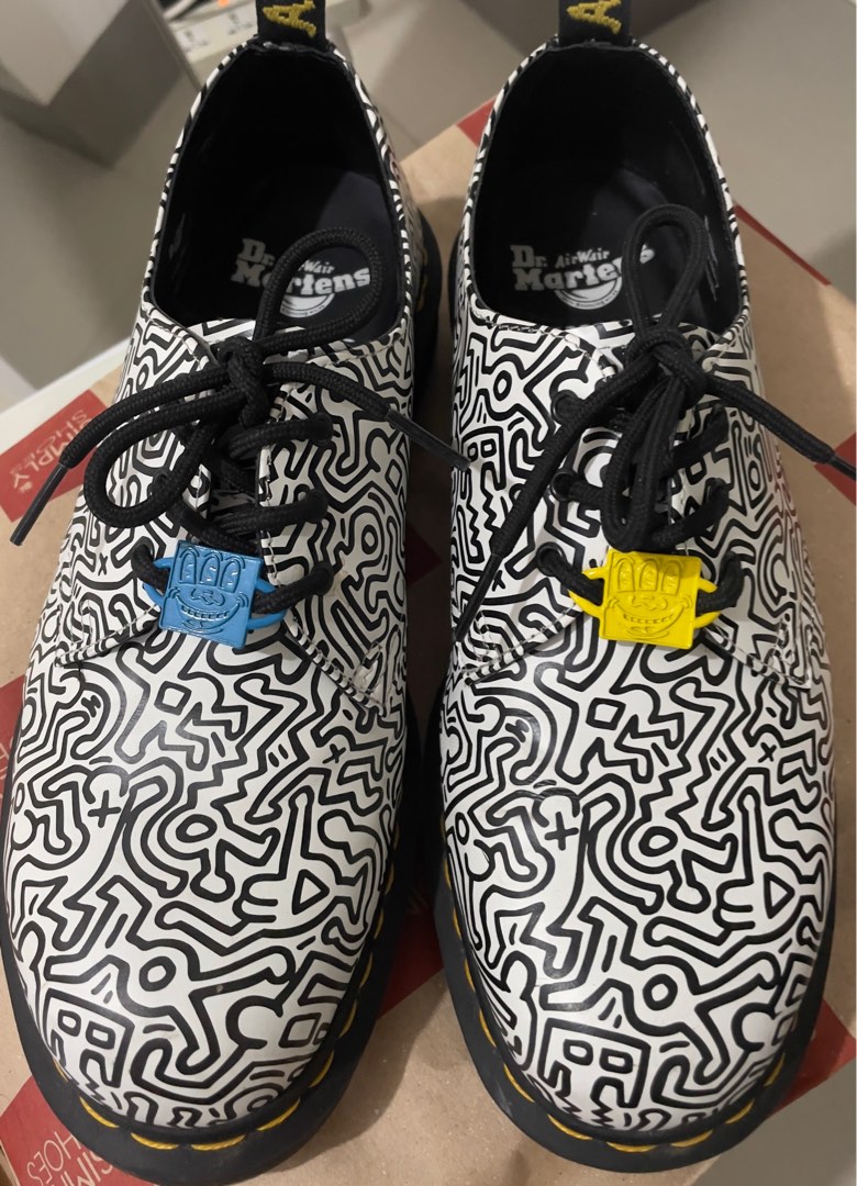 Dr. Martens Keith Haring 1461 White, Men's Fashion, Footwear, Casual ...