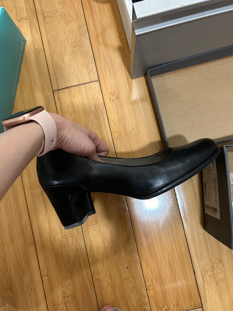 Ecco Classic Black Work Heels, Women's Fashion, Footwear, Heels on ...
