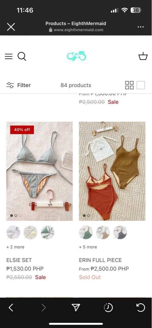 Eight Mermaid Erin One Piece Swimsuit, Women's Fashion, Swimwear ...