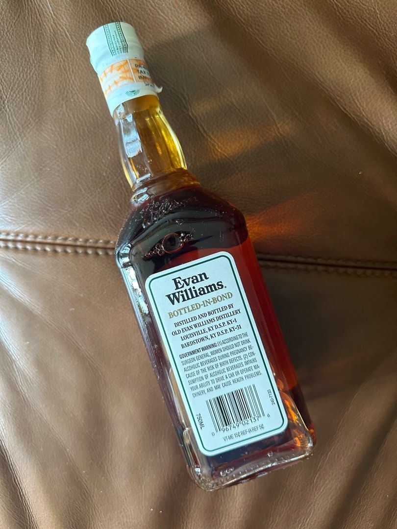 Evan Williams Bottled in Bond 750ml, Food & Drinks, Alcoholic Beverages ...