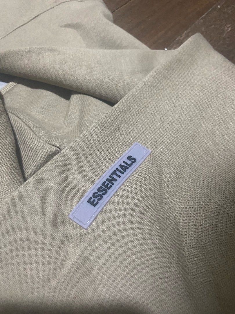 Fear of God Essentials Camel Hoodie, Men's Fashion, Tops & Sets ...