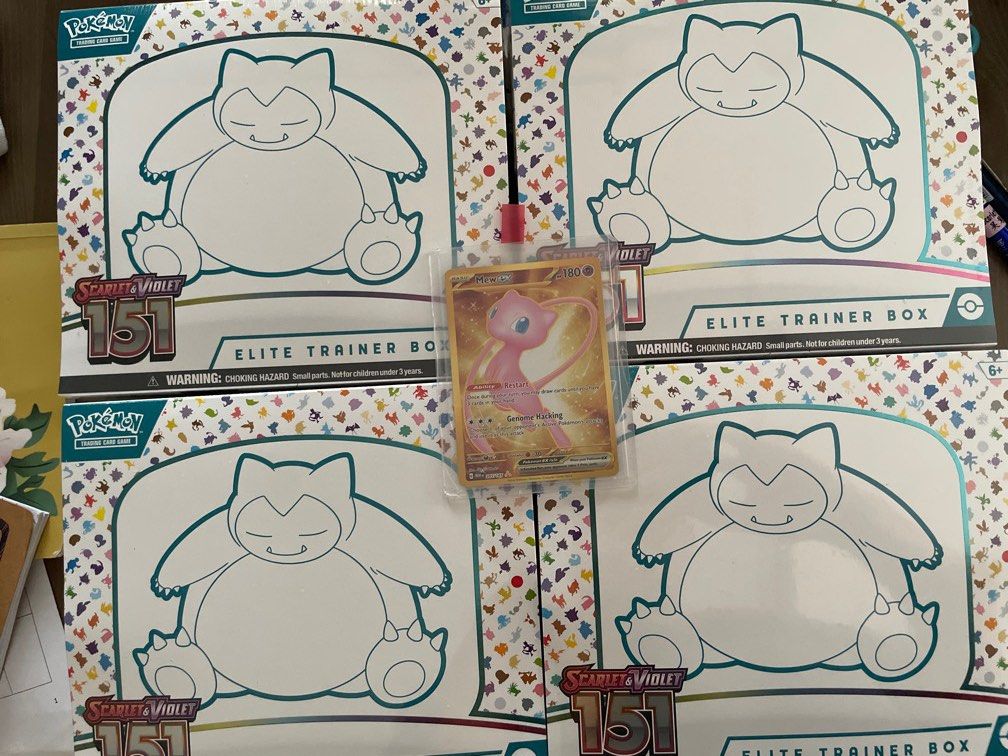 Free Mew Ex- 4x 151 Scarlet & Violet ETB, Hobbies & Toys, Toys & Games ...