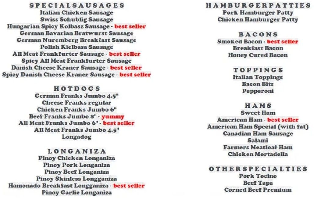 Frozen sausage ham bacon bento baon, Food & Drinks, Chilled & Frozen ...