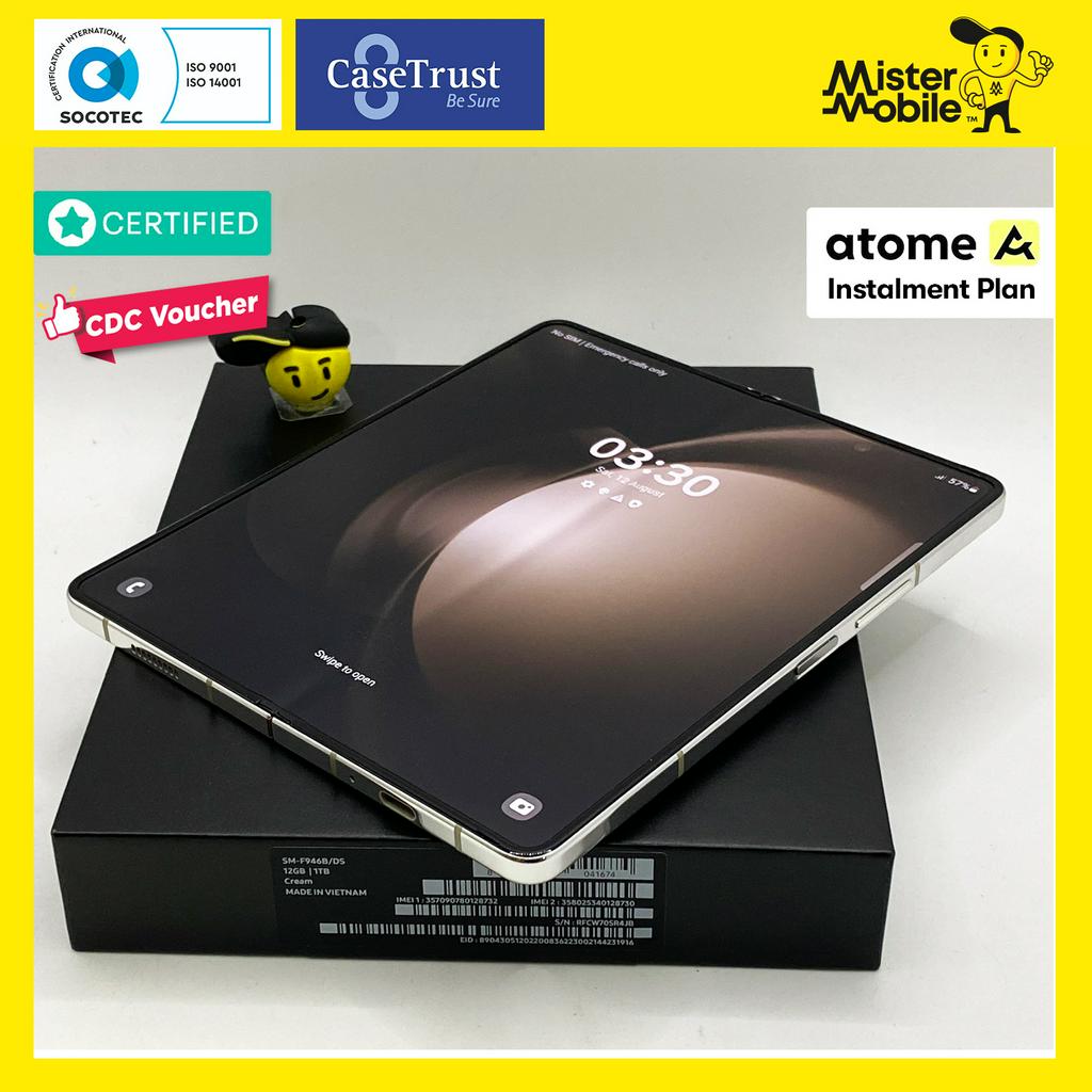 Galaxy Z Fold 5 Cream 1 TB, Mobile Phones & Gadgets, Mobile Phones ...