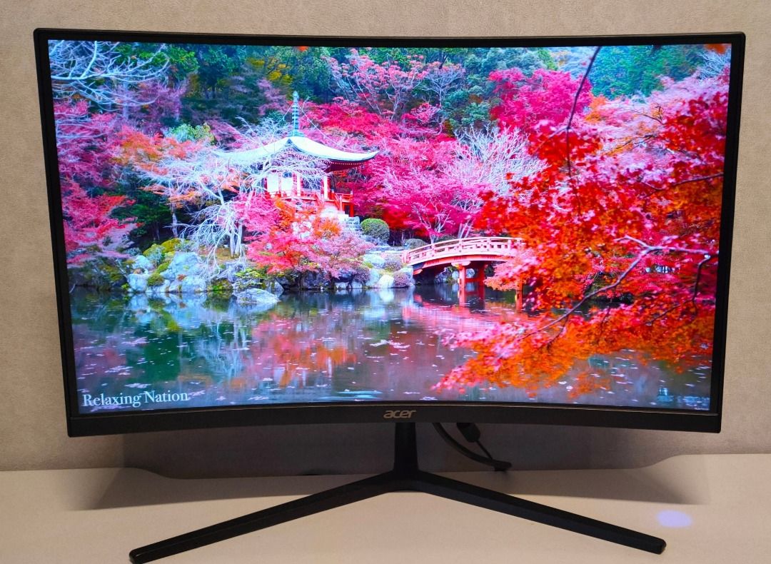 24 inch Gaming Monitor, 165/144Hz, 1ms, HDR, FHD, Curved, ACER Nitro ...