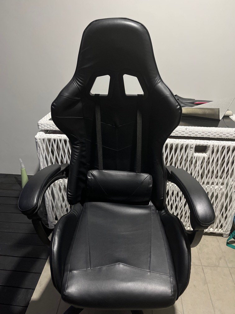 Gaming style office chair, Furniture & Home Living, Furniture, Chairs ...