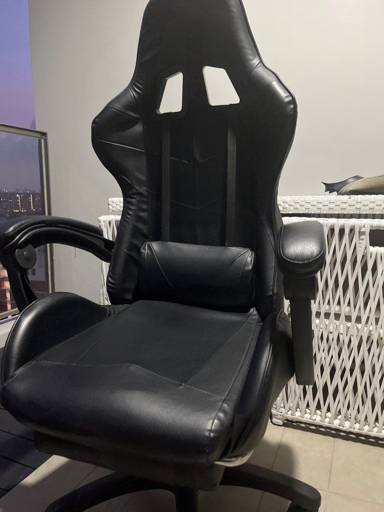 Gaming style office chair, Furniture & Home Living, Furniture, Chairs ...