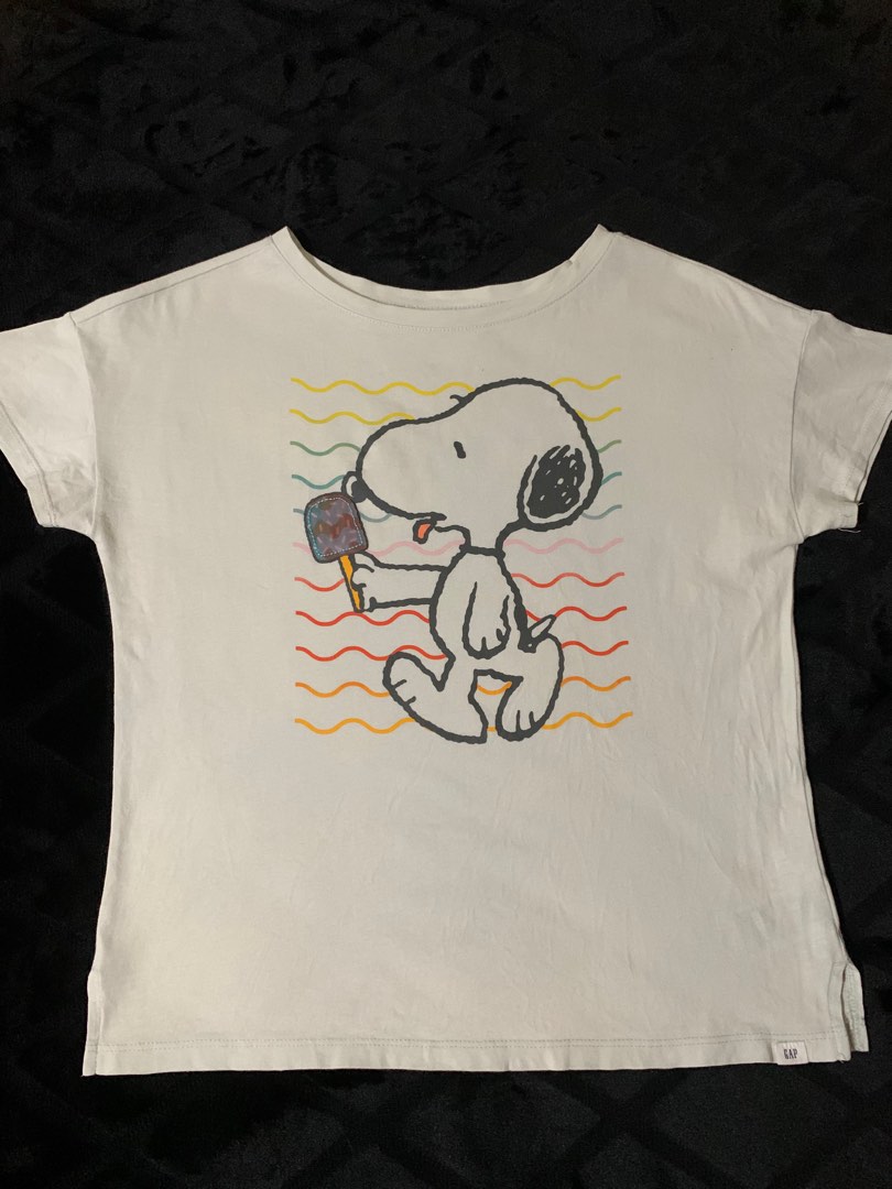 GAP Peanuts Snoopy, Women's Fashion, Tops, Shirts on Carousell